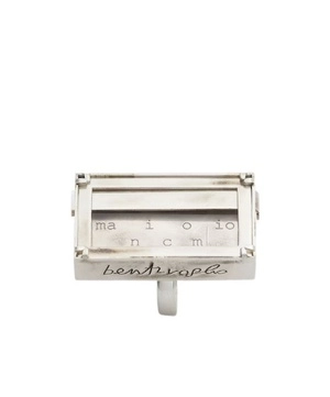 Fendi X Mirella Bentivoglio Vintage And Glass Ring - Silver
