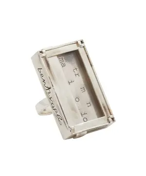 Fendi X Mirella Bentivoglio Vintage And Glass Ring