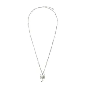 Fendi Scorpio Zodiac Pendant Necklace - Silver