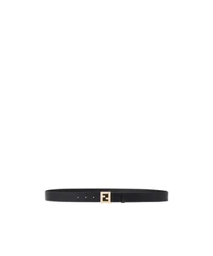 Fendi Leather 30 Mm Belt - Black