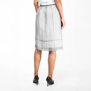 Prada Embroidered Floral Skirt
