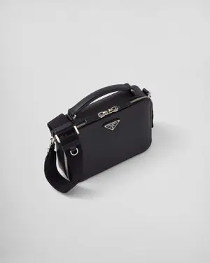 Prada Brique Medium Saffiano Leather Bag