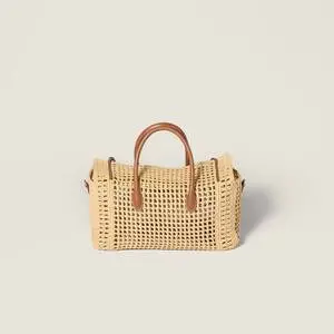 Miu Miu Raffia Top-handle Bag