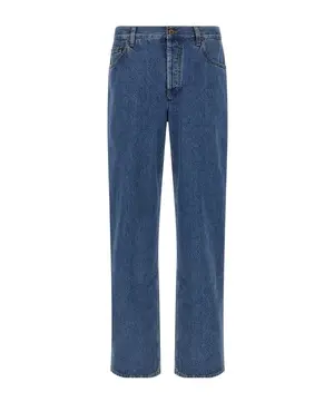 Burberry Straight-leg Loose Jeans - Medium Blue