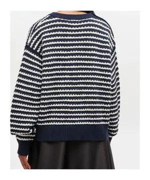 GANNI Striped Wool Jumper