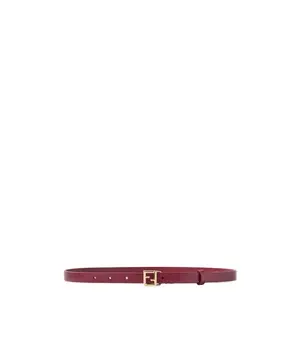 Fendi Fendi FF Clasp Belt Dark Red
