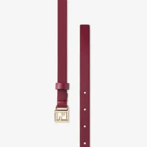 Fendi Ff Clasp Belt - Dark Red