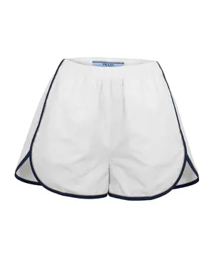 Prada Nylon Shorts - White