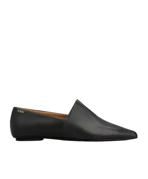 TOD'S Pointed Flat Ballerinas - Black