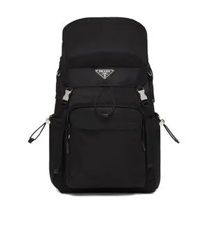 Prada Re-nylon And Saffiano Leather Backpack - Black
