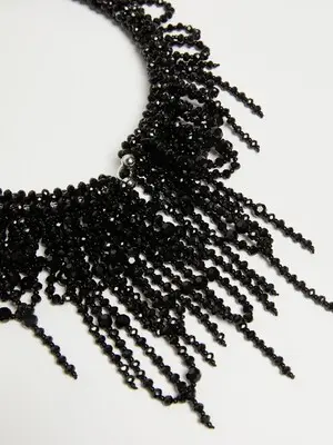 Max Mara Necklace Adorned With Cascading Beads