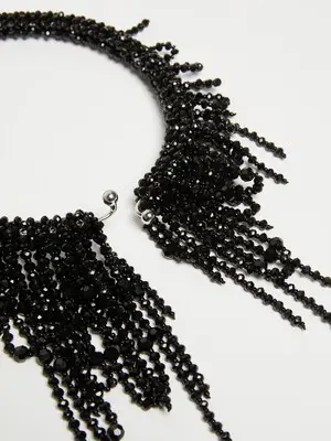 Max Mara Necklace Adorned With Cascading Beads