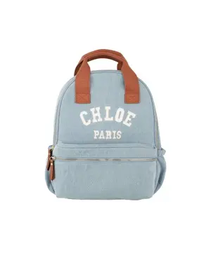 Chloé Logo Backpack - Gray