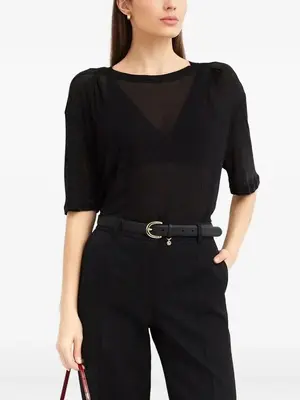 Victoria Beckham Short-sleeve Crewneck Top