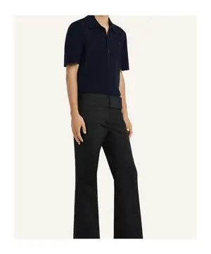 COURREGES Ribbed Polo Shirt