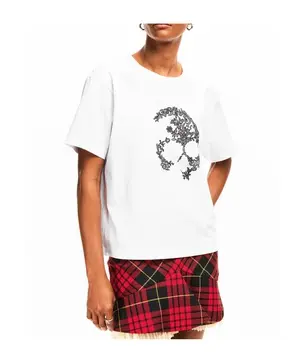 Alexander McQueen Alex Skull Lace T-shirt