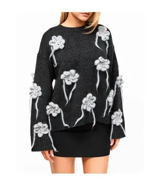 GANNI Crochet Crew Sweatshirt