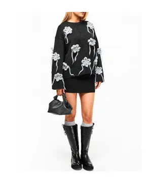 GANNI Crochet Crew Sweatshirt