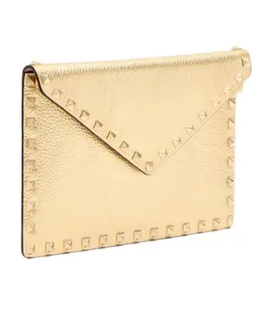 Valentino Garavani Rockstud Foldover Clutch Bag