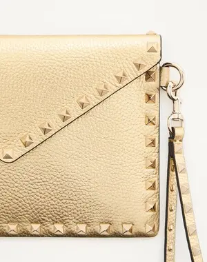Valentino Garavani Rockstud Foldover Clutch Bag