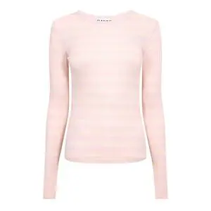 GANNI Long Sleeve Striped T-shirt