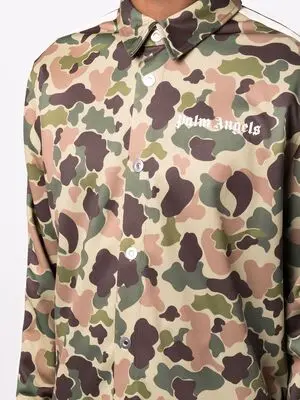 Palm Angels Camouflage-print Track Shirt