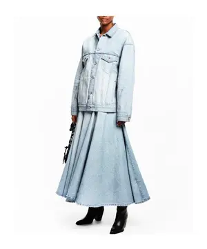 Balenciaga A-line Maxi Skirt