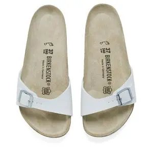 BIRKENSTOCK Open Toe Buckle Detail Slippers