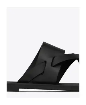 Saint Laurent Culver Leather Slides