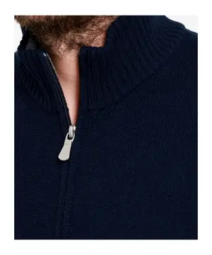 GRAN SASSO Zippered Knit Cardigan