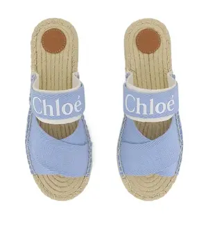 Chloé Logo Detail Flat Sandals