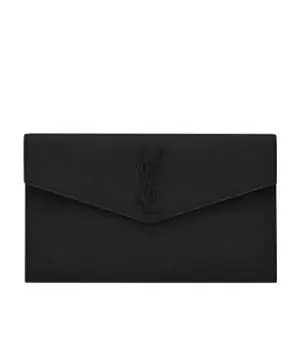 Saint Laurent Updown Logo Plaque Pouch - Black
