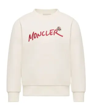 Moncler Embroidered Logo Cotton Sweatshirt