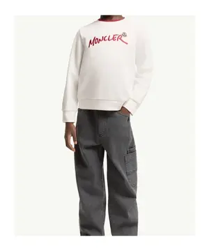 Moncler Embroidered Logo Cotton Sweatshirt