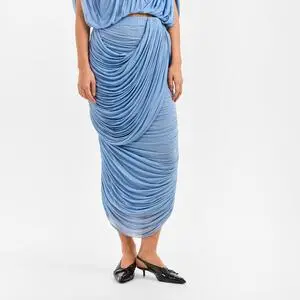 Magda Butrym Ruched Midi Skirt