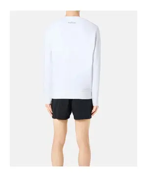 Stone Island Compass Detailed Crewneck Sweatshirt
