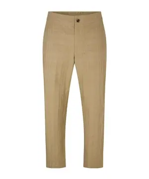 Burberry Minimalist Solidcolor Casual Fulllength Trousers - Nude