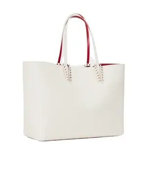 CHRISTIAN LOUBOUTIN Christian Louboutin Large Tote Bag With Stud Embellishments White