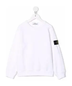 Stone Island Compass Badge Sweatshirt - White