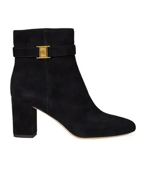 Ralph Lauren Side Zipper Ankle Boots - Black