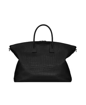 Saint Laurent Logo Handbag - Black