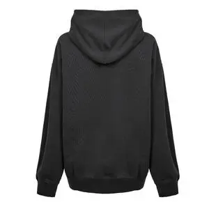 GANNI Oversized Cropped Graphic Hoodie