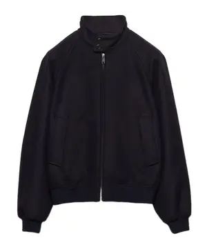 Prada Zip-up Jacket With High Collar