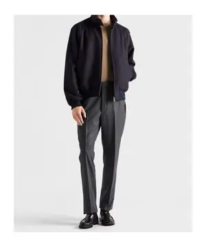 Prada Zip-up Jacket With High Collar