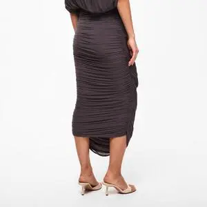 Magda Butrym Midi Skirt With Draped Ruching