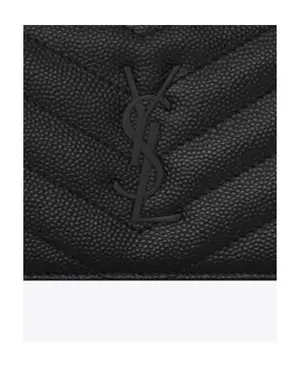 Saint Laurent Monogram Fragments Zipped Cardholder