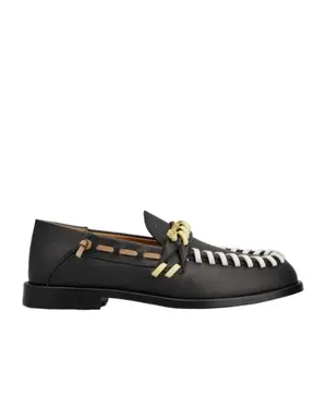 TOD'S Leather Mules With Handcrafted Stitching - Blue