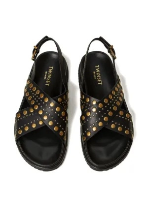 TWINSET Crossover Strap Sandals