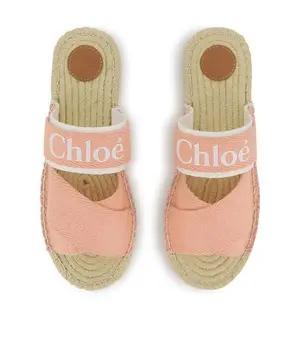 Chloé Logo Flat Sandals