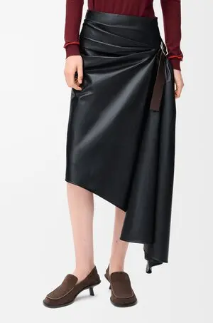Loewe Belted Asymmetric Draped Skirt